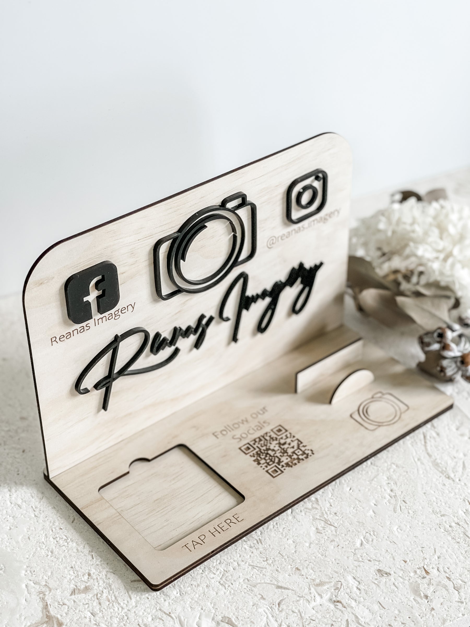 Plywood and Acrylic Square Reader Stand | Square Doc Holder | Socials ...