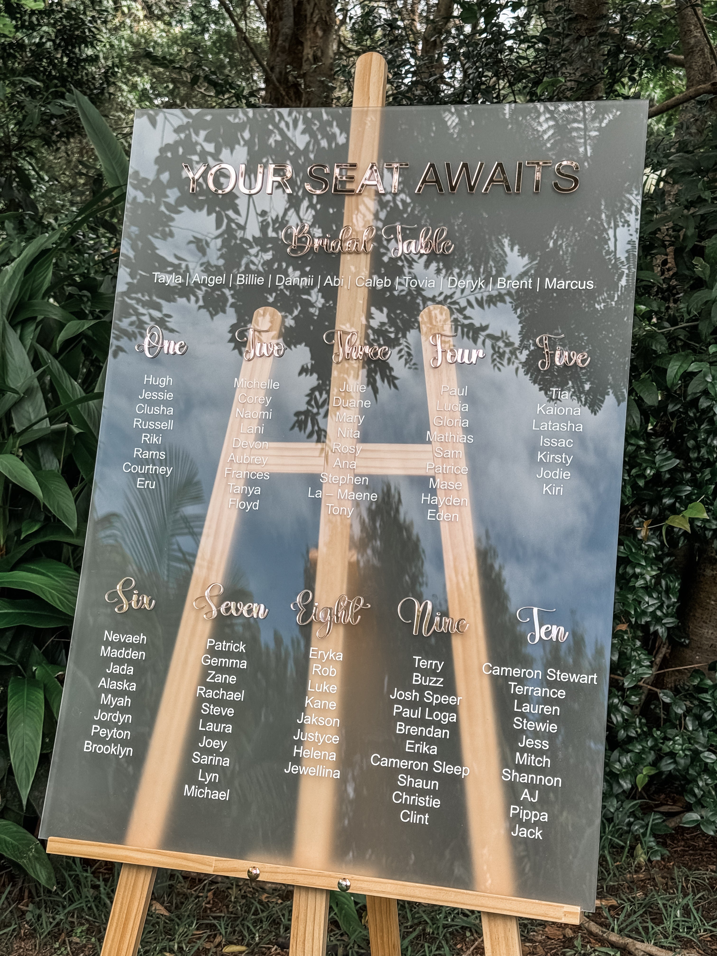 Your Seat Awaits - Seating Chart | Acrylic Seating Chart – The Humble ...