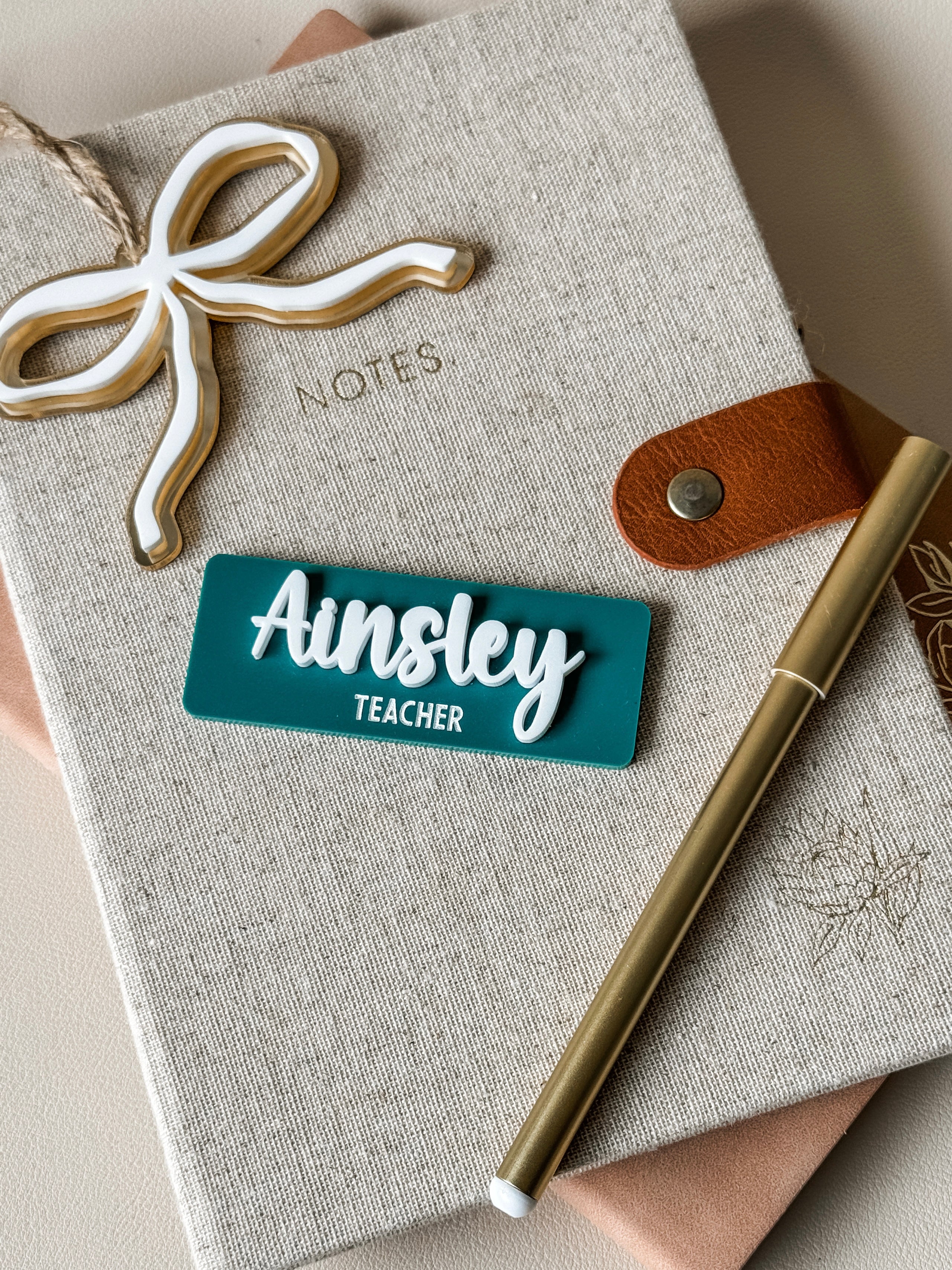 Acrylic Name Badge with Occupation | Nursing Name Tag | Laser Cut ...