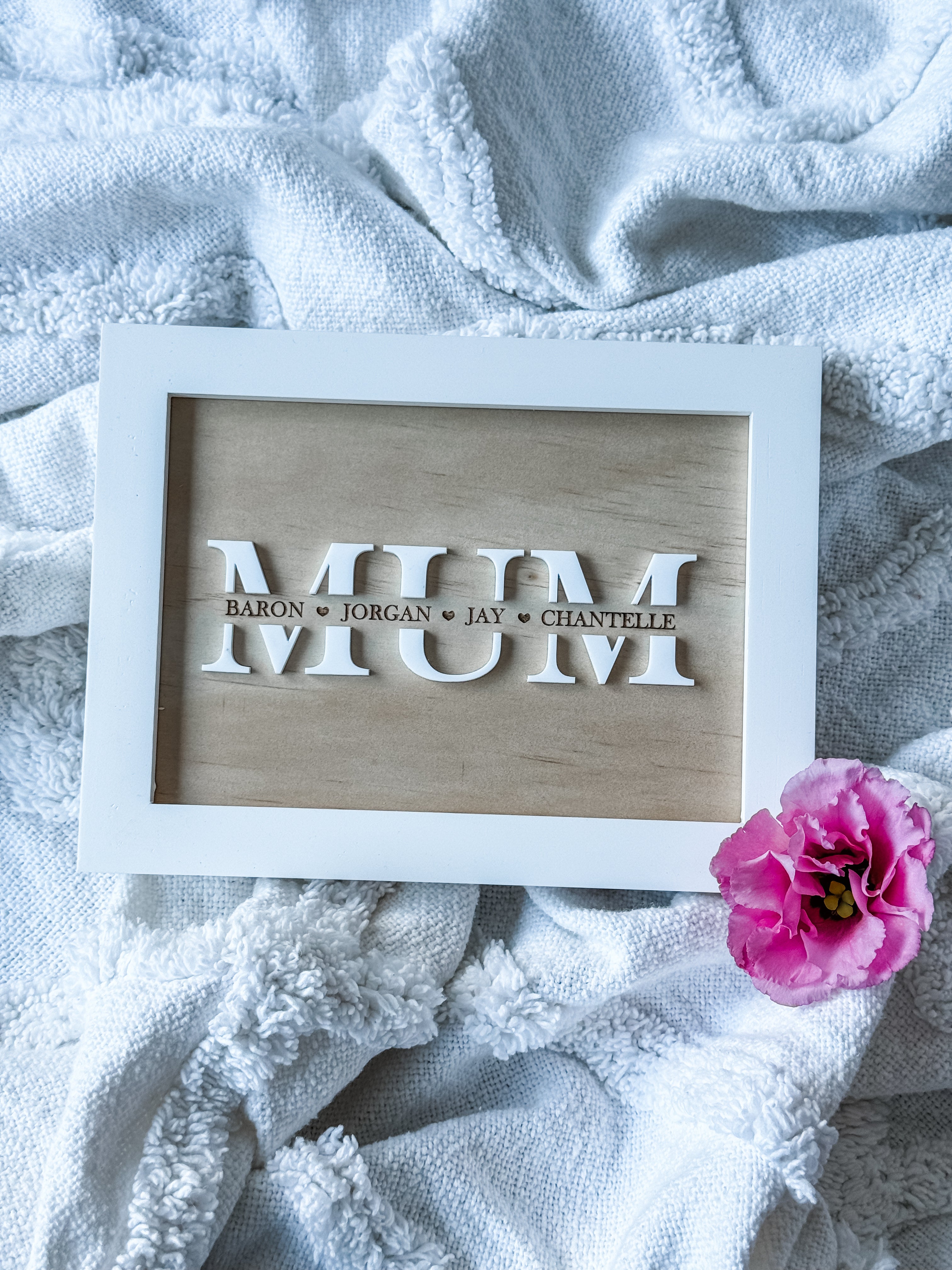 Mum Frame | Personalised MUM Frame with Names – The Humble Gift Co.