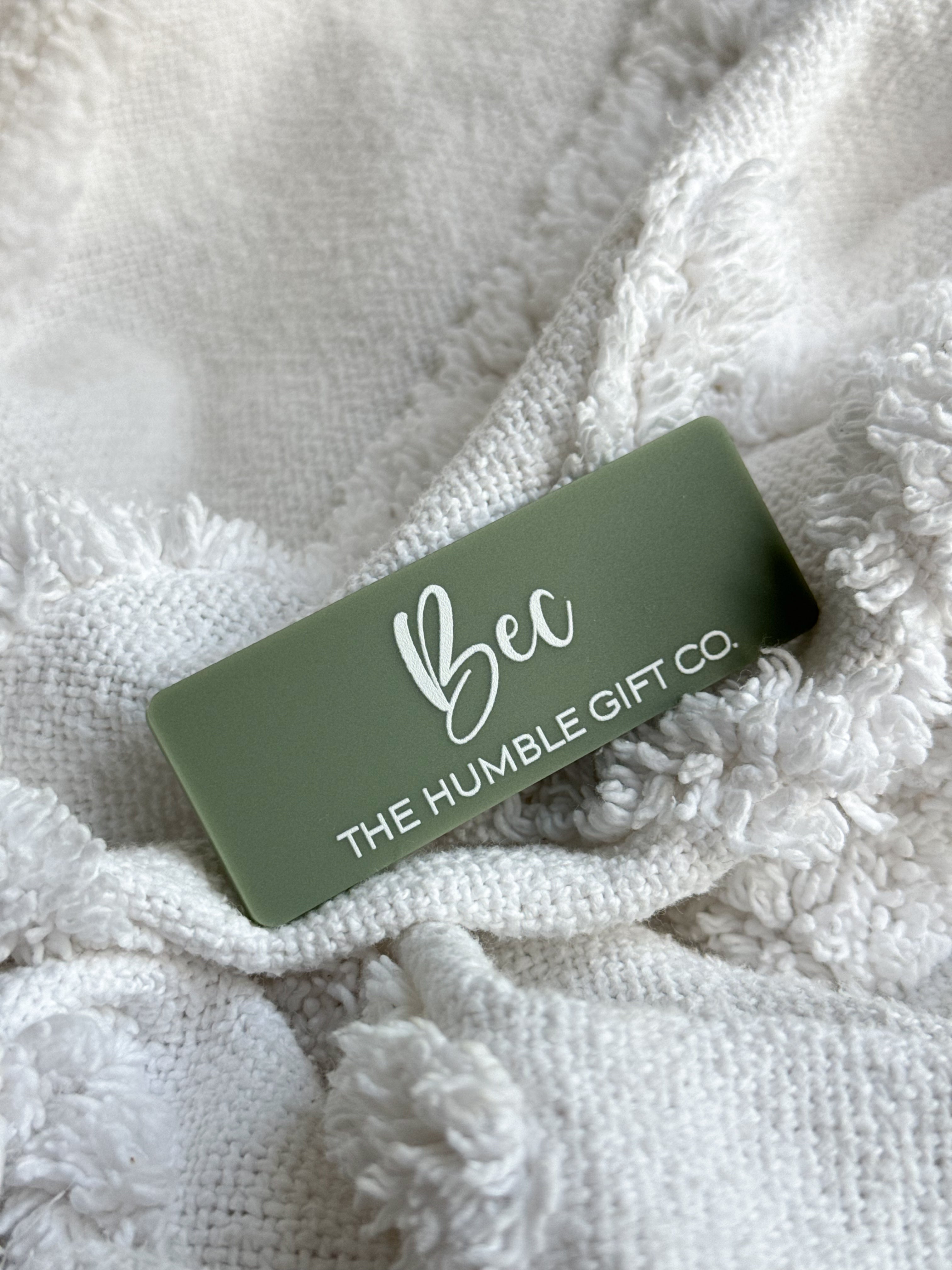 Acrylic Name Badge with Occupation | Nursing Name Tag | Laser Cut ...