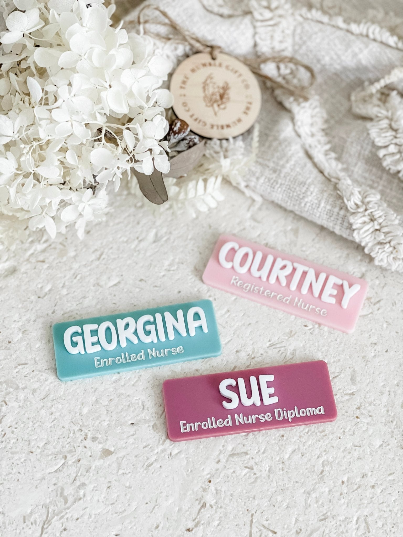 Acrylic Name Badge with Occupation | Nursing Name Badge – The Humble ...