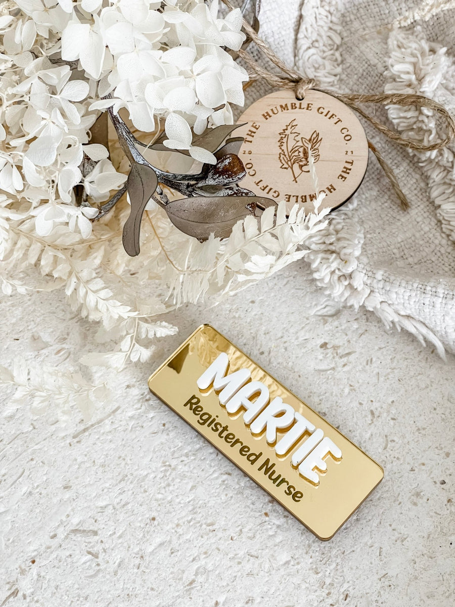 Acrylic Name Badges | Personalised Name Tags | Nurse Name Badge – The ...