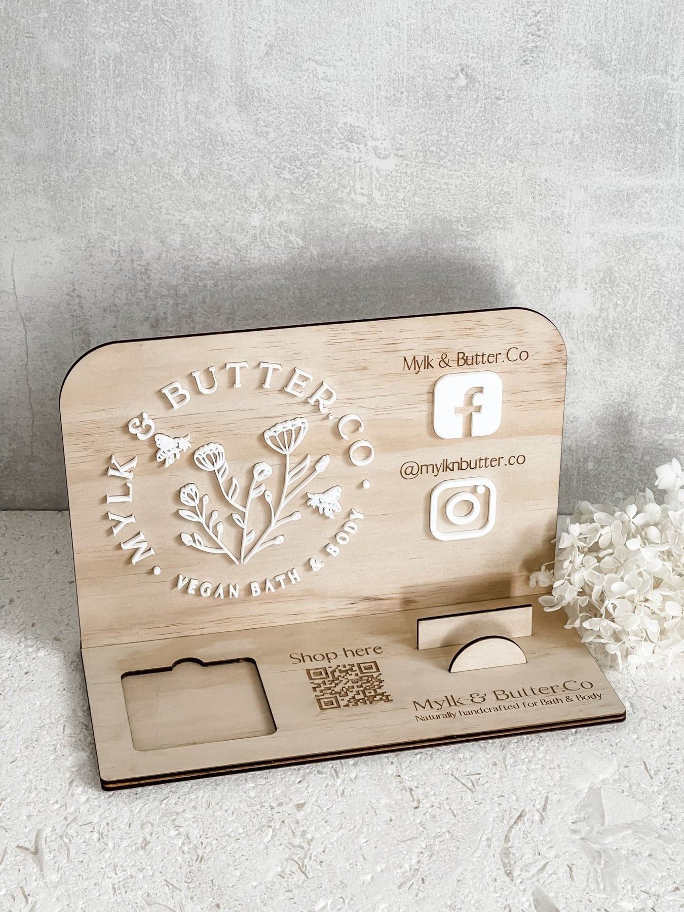 Plywood and Acrylic Square Reader Stand | Square Doc Holder | Socials ...